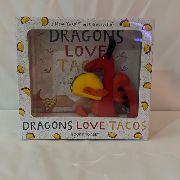 Toys | Dragons Love Tacos By Adam Rubin Book And Plush Toy Set | Poshmark